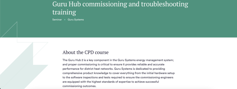 CPD: Guru Hub 2 commissioning and troubleshooting training - Guru Systems